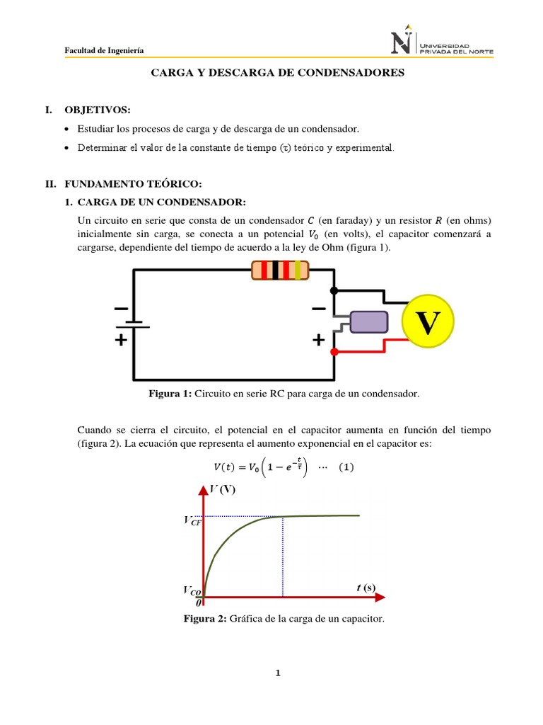 Carga | PDF | Condensador | Resistor