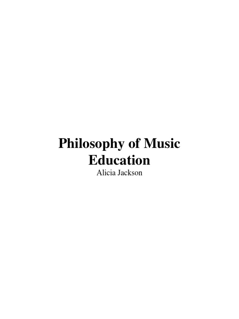 Philosophy Music Education | PDF | Music Education | Teachers