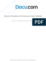 Funciones de Varias Variables (Ejercicios Resueltos) PDF | PDF | Degradado | Derivado