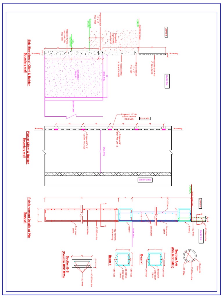 Proposed Wall | PDF | Deep Foundation | Geotechnical Engineering