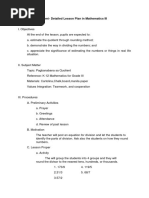 Lesson Plan in Grade 3: Division | PDF | Lesson Plan | Teachers