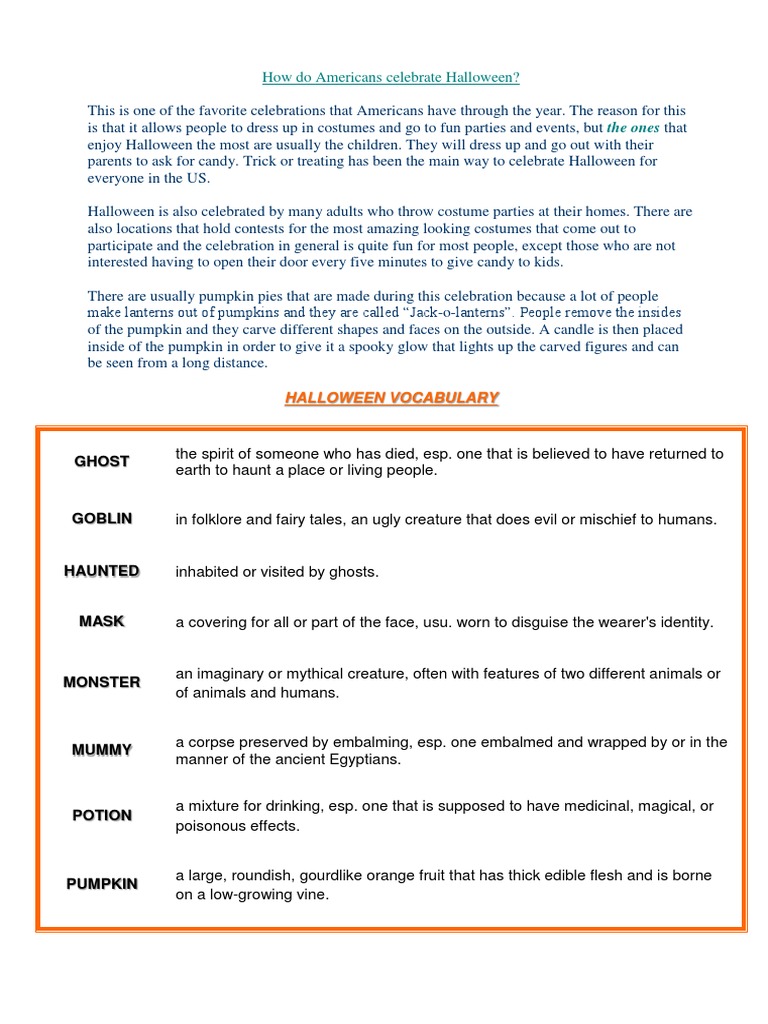 How Americans Celebrate Halloween | PDF | Halloween | Witchcraft