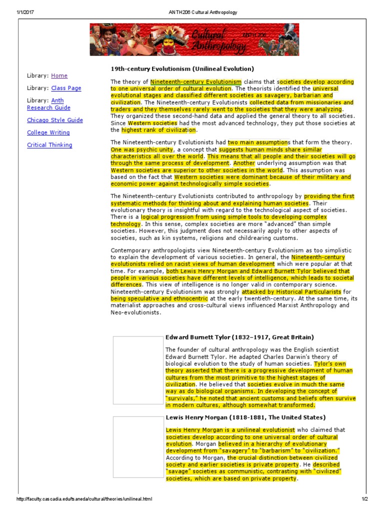 Classical Evolutionism | PDF | Philosophical Movements | Museology