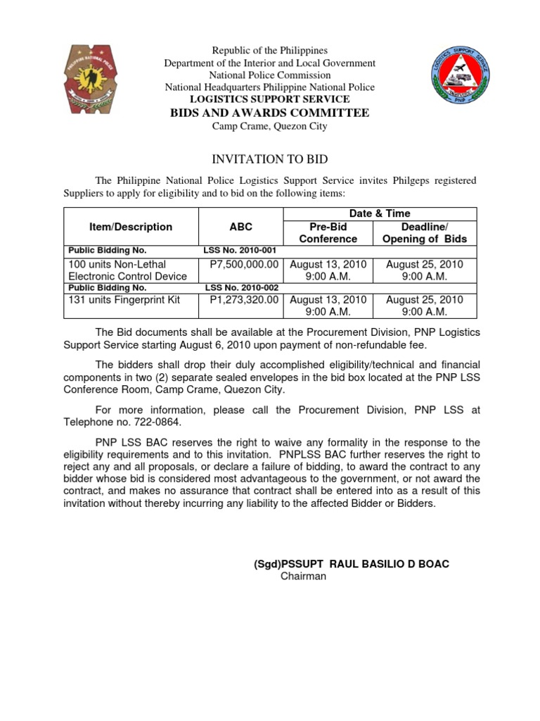 100 Units Non-Lethal Electronic Control Device (With Addendum) and 131 ...