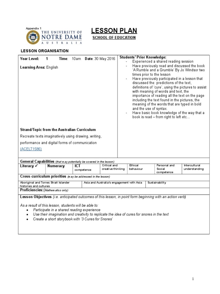 Shared Reading and Activity Lesson | PDF | Reading Comprehension ...