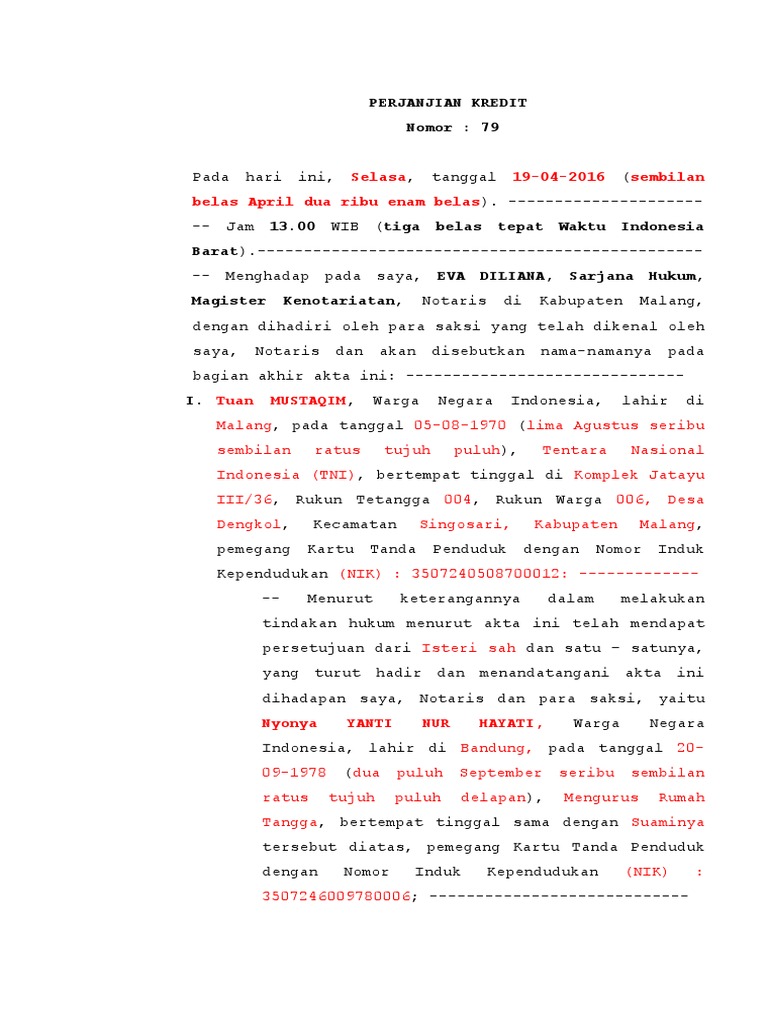 Contoh Demand Loan | PDF