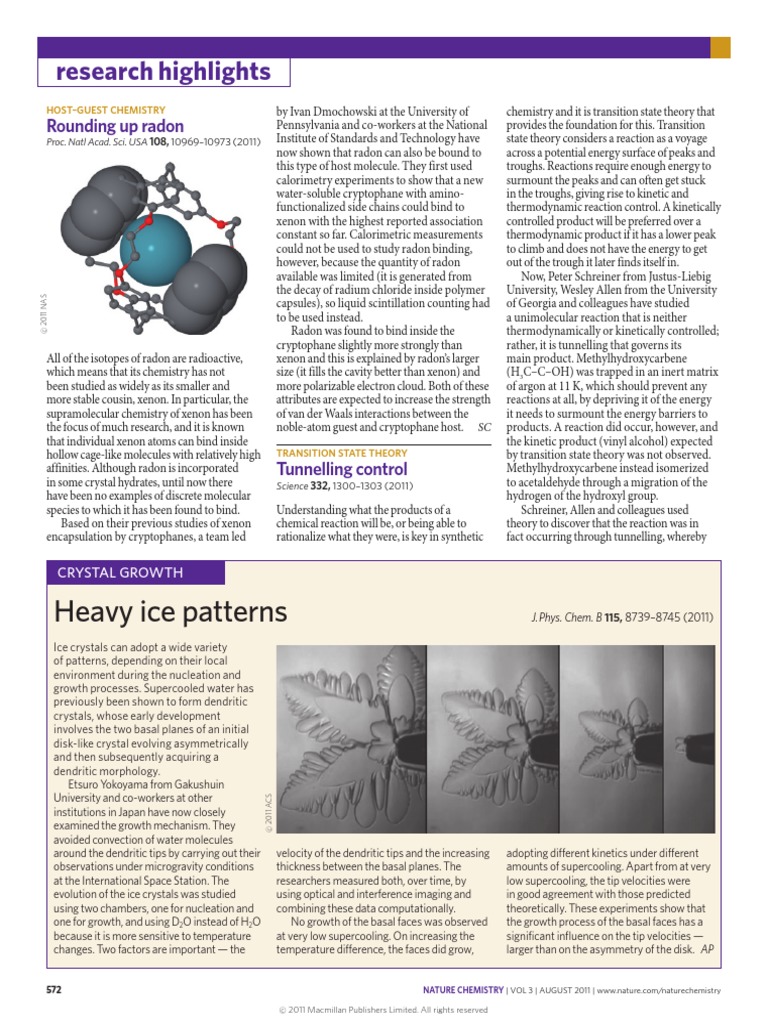 Nchem Research Highlights | PDF | Nuclear Magnetic Resonance ...