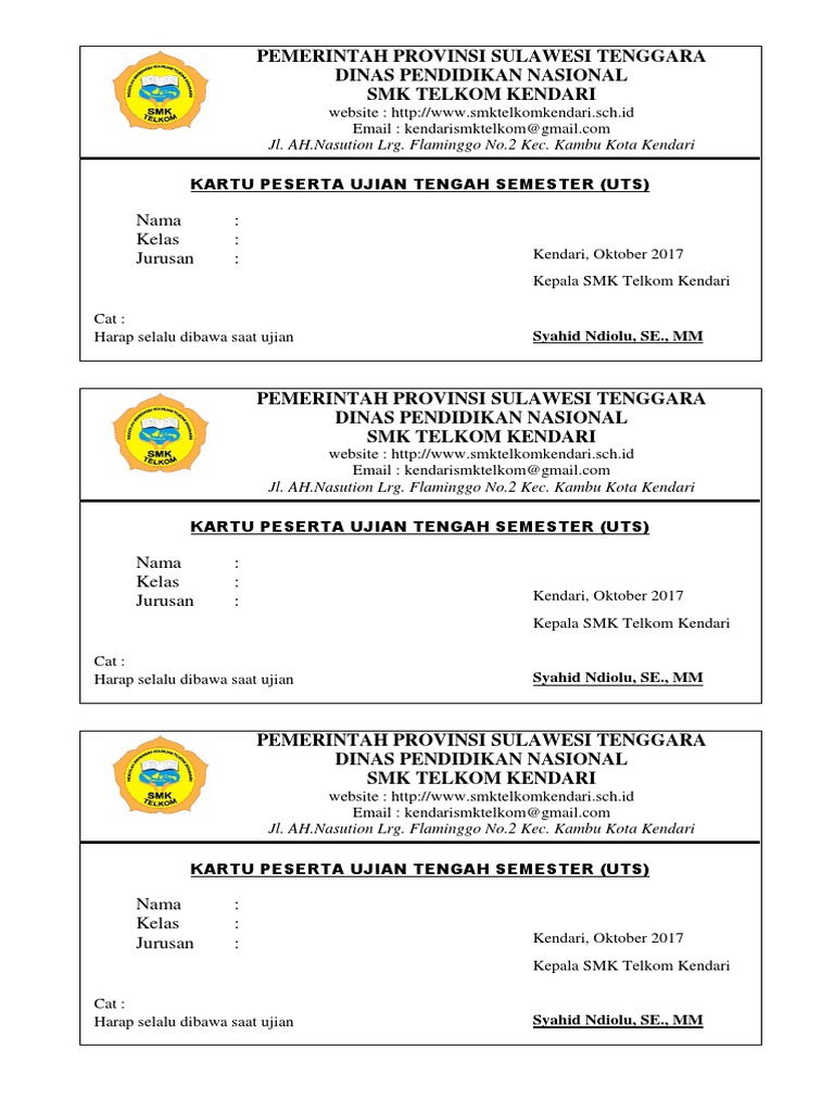 Kartu Uts | PDF
