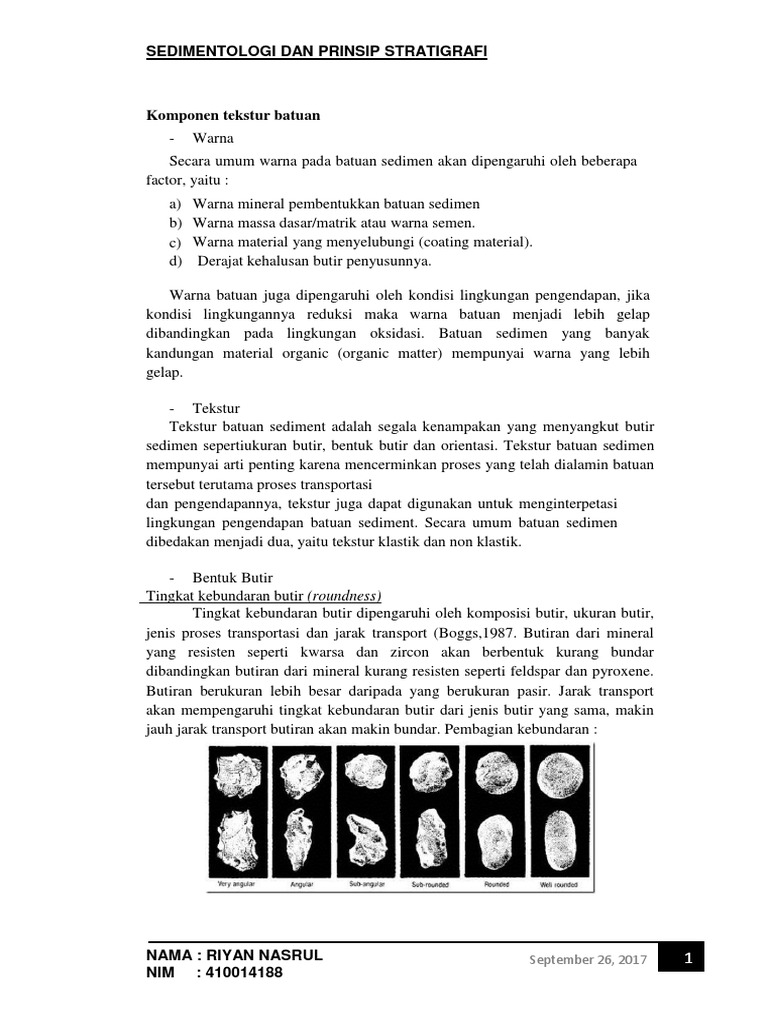 Textural Maturity of Sandstones (SS) | PDF