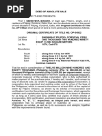 Unilateral Deed of Sale - SAMPLE | PDF | Common Law | Real Estate Law