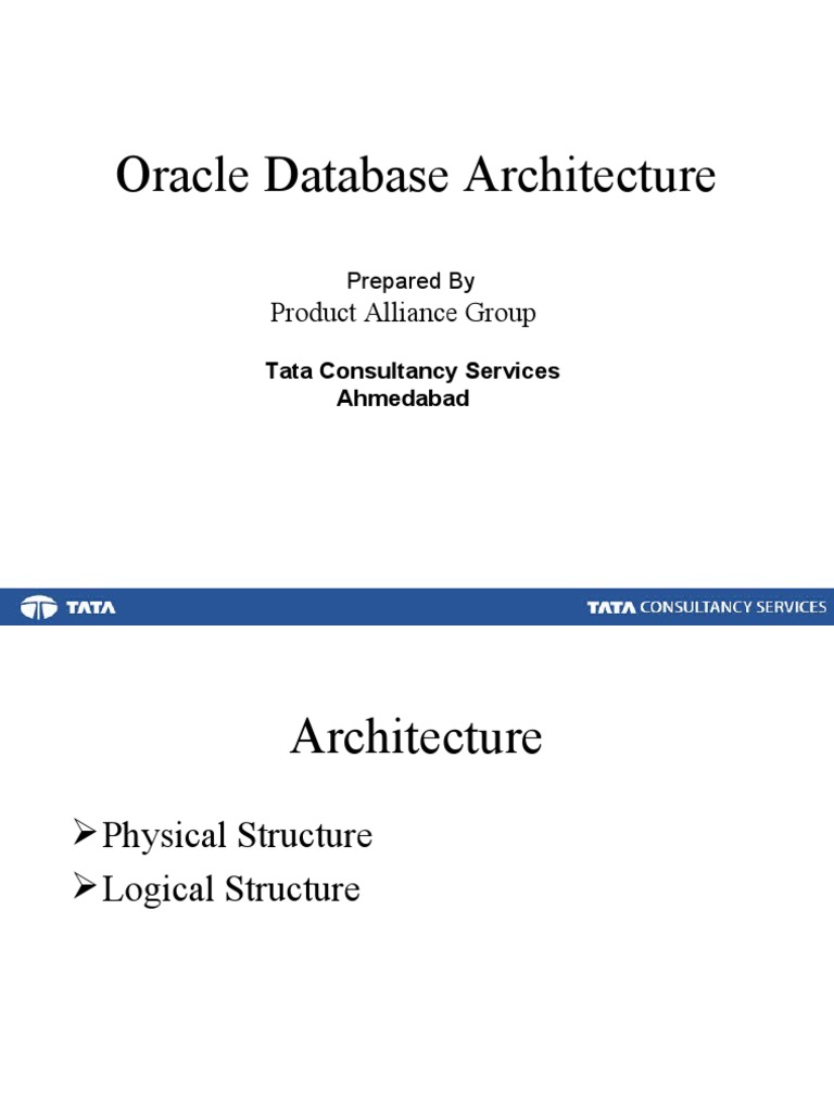 Oracle Database Architecture: Product Alliance Group | PDF | Data ...