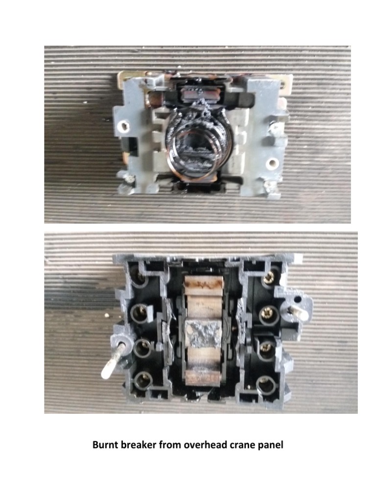 Burnt Breaker From Overhead Crane Panel | PDF