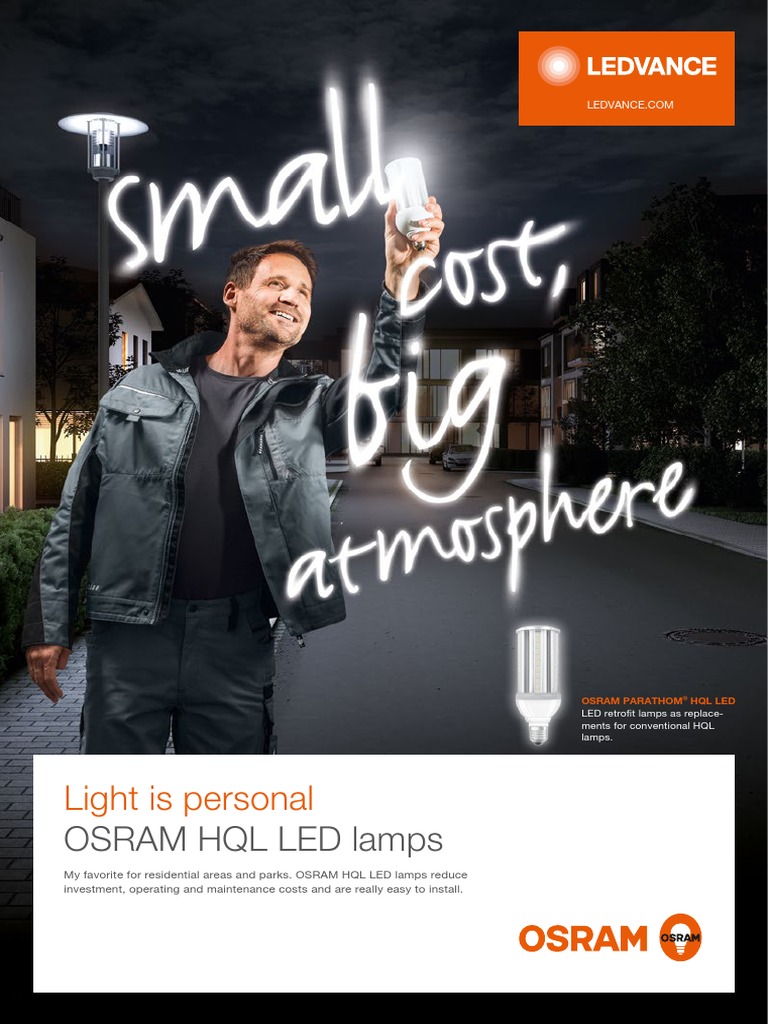 HQL LED Flyer A4 EN | PDF | Light Emitting Diode | Lighting