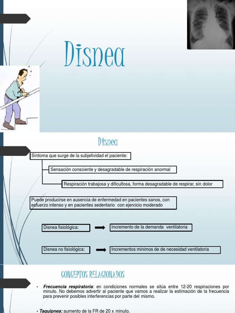 Disnea | PDF | Sistema respiratorio | Respiración