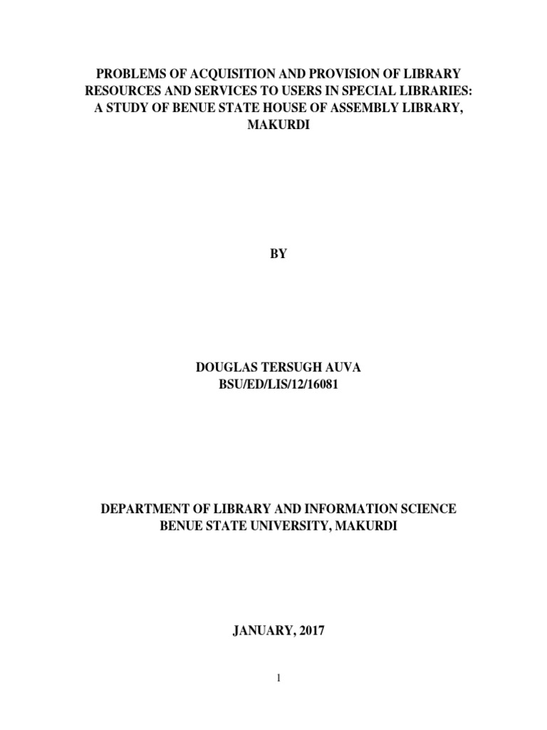 Problems of Acquisition and Provision of Library Resources and Services ...