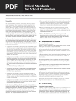 Asca Ethical Standards | PDF | School Counselor | Child Neglect