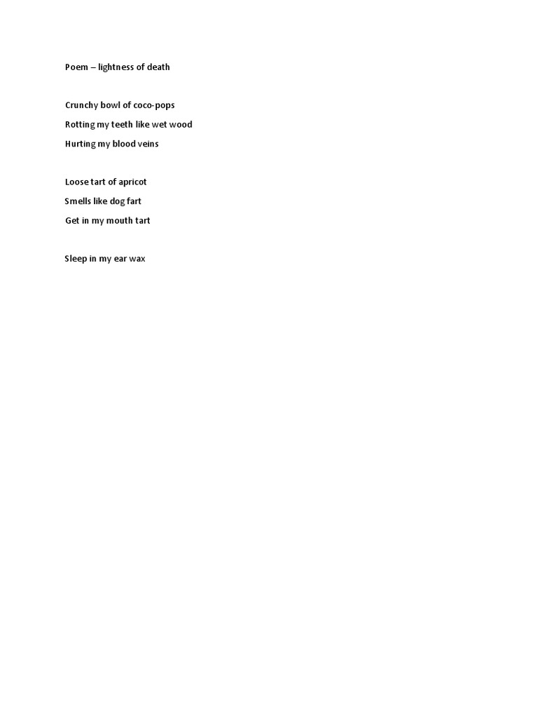 Poem | PDF