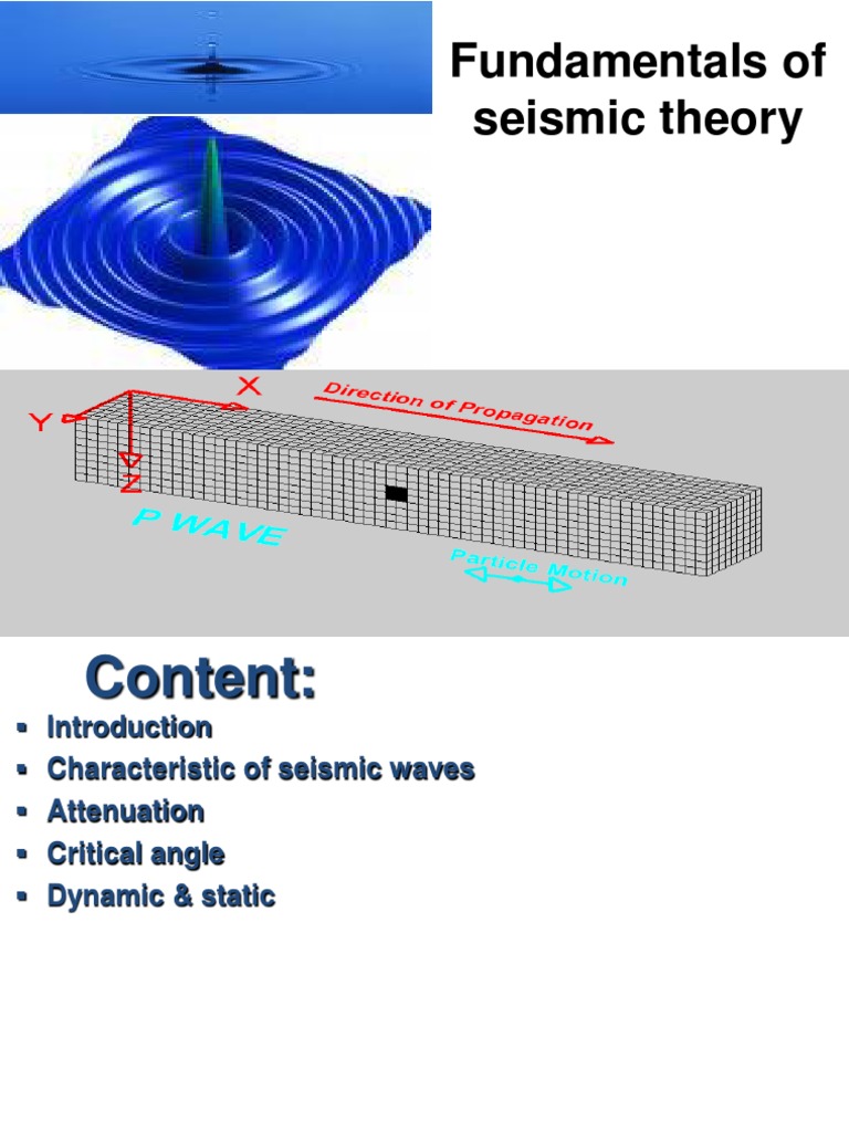5.1 Seismic Waves Theory | PDF | Waves | Attenuation