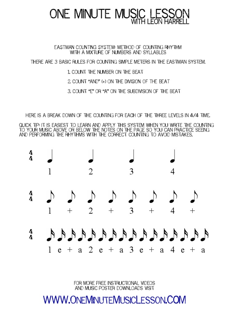 Eastman Counting System | PDF
