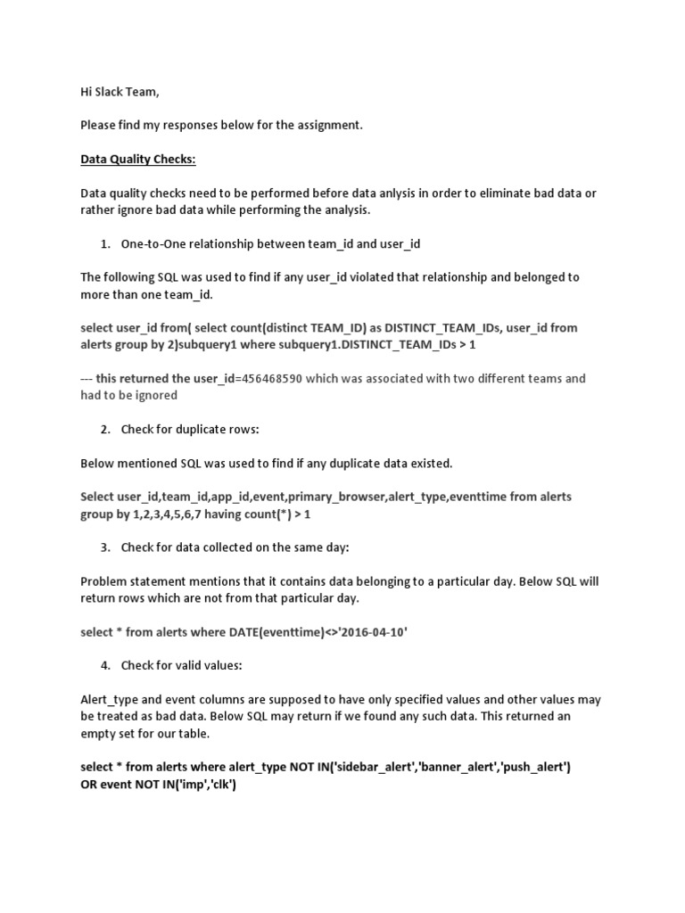 Slack | PDF | Data Analysis | Data Management