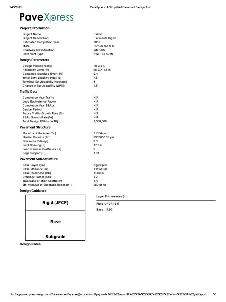 PaveXpress - A Simplified Pavement Design Tool | PDF | Road Surface ...