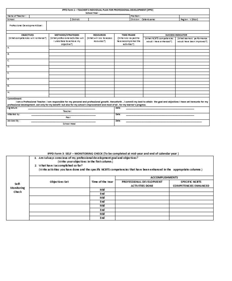 IPPD Form 1 PDF | PDF | Goal | Quality Of Life