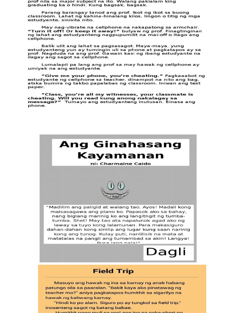 Halimbawa NG Dagli | PDF