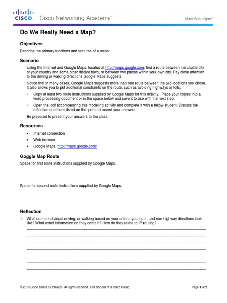 1.0.1.2 Do We Really Need A Map Final Instructions | PDF | Router ...