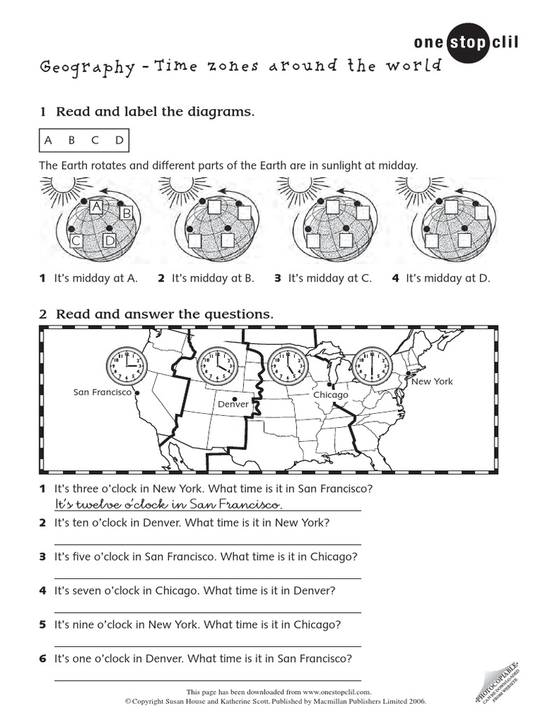 Geog Time Zones Around The World | PDF | Nature