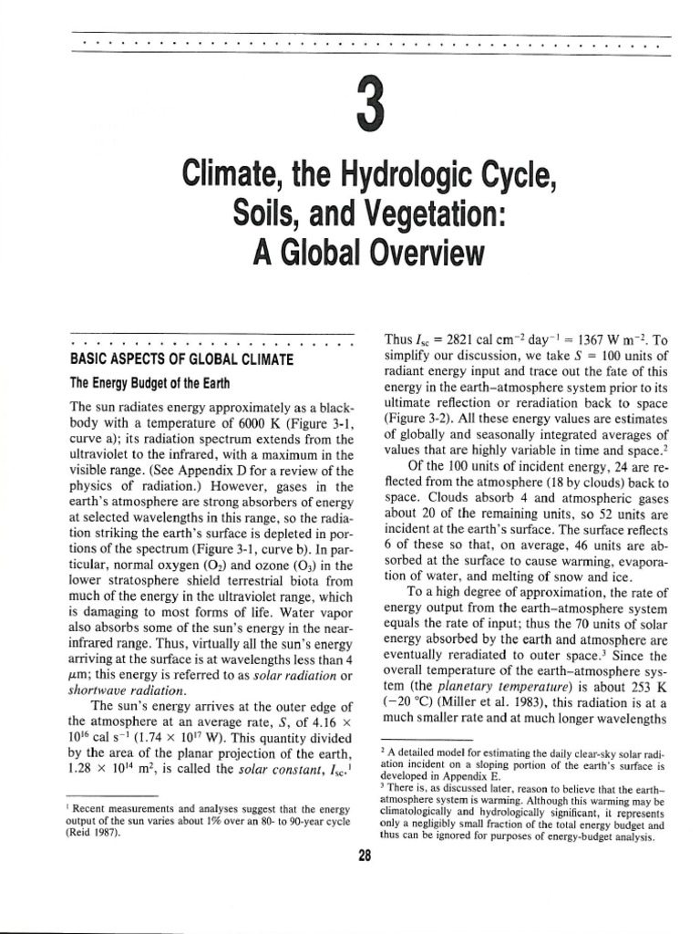 Dingman-Physical Hydrology-Chapter 3 PDF | PDF
