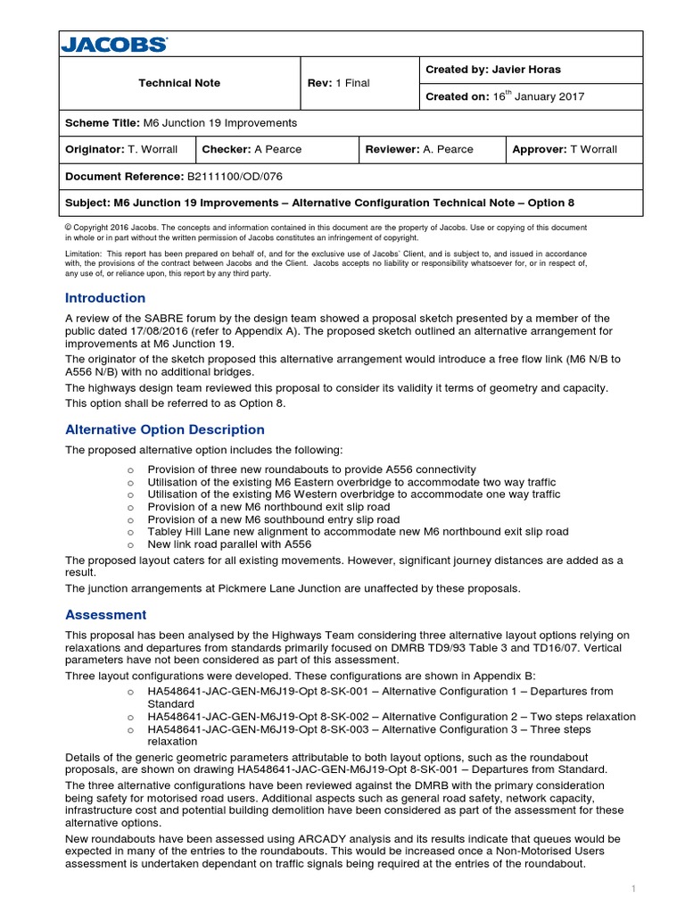 B2111100 - OD - 076 - Alterntive Option 8 Technical Note - Rev 1 Final ...