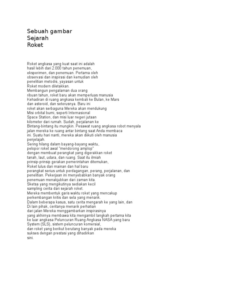Sejarah Roket Dunia | PDF | Dewasa Muda
