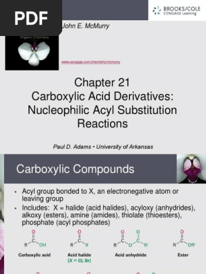 Nucleophilic Acyl Substitution Reactions Carboxylic Acid