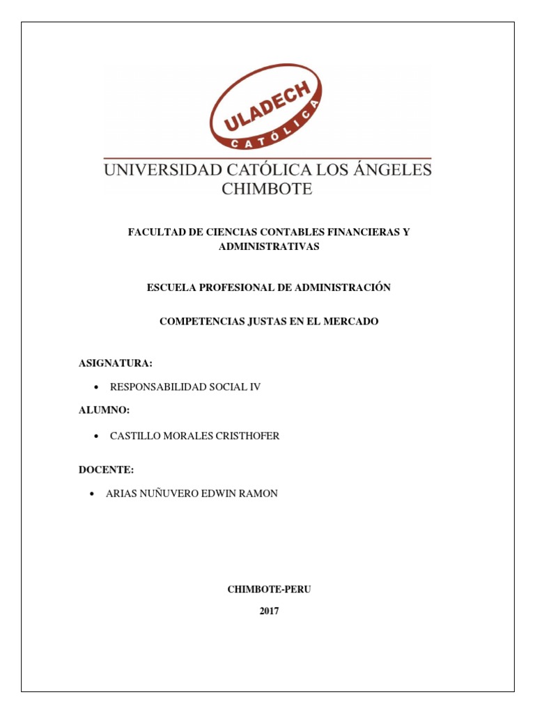 Competencia Justa en El Mercado | PDF | Protección al Consumidor | Ley ...