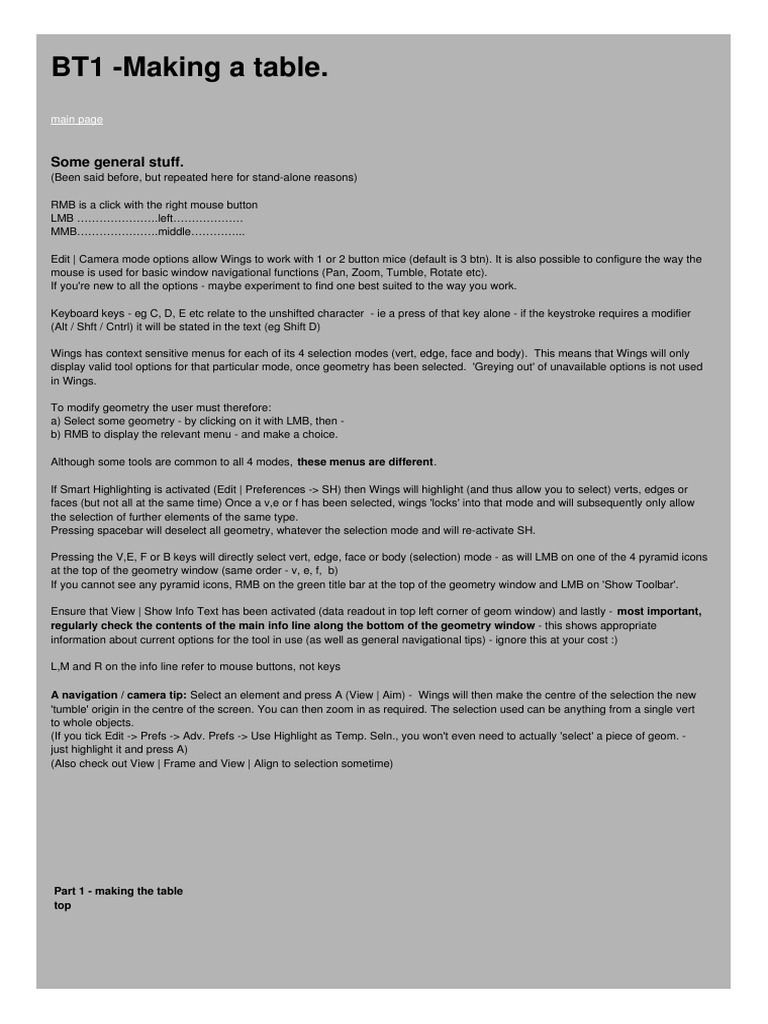 Bt1 Making A Table Some General Stuff Pdf Human Computer