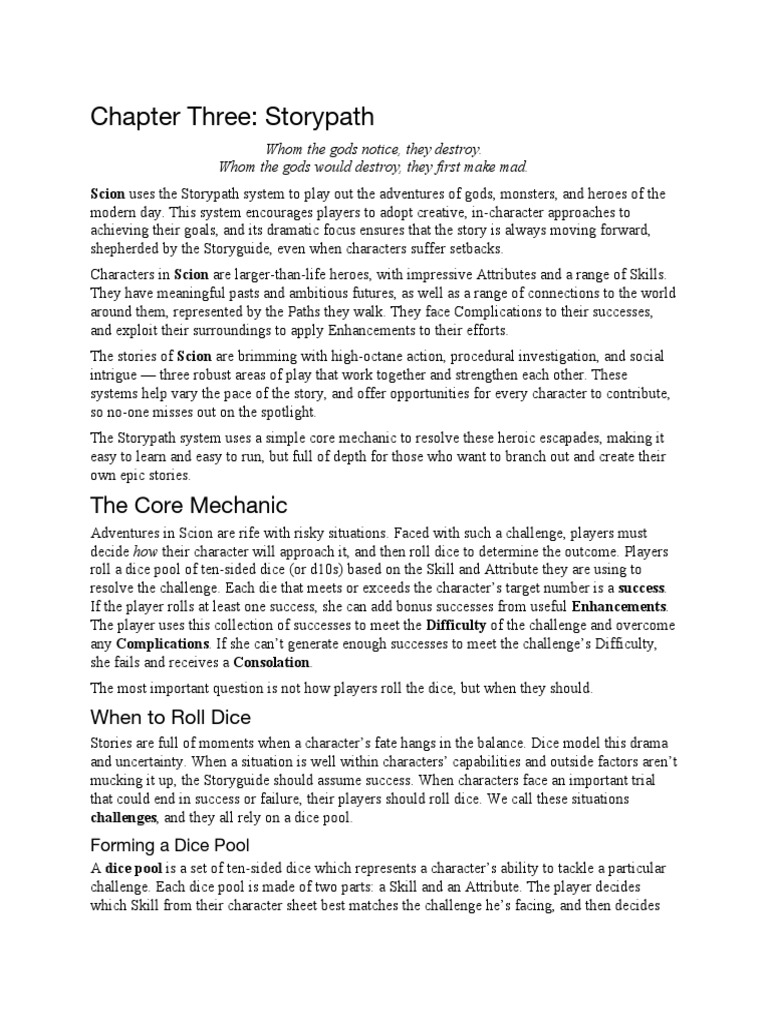 Understanding the Storypath System | PDF | Leisure