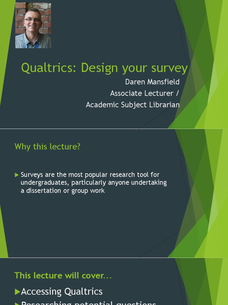 Qualtrics: Design Your Study | PDF | Survey Methodology | Meat