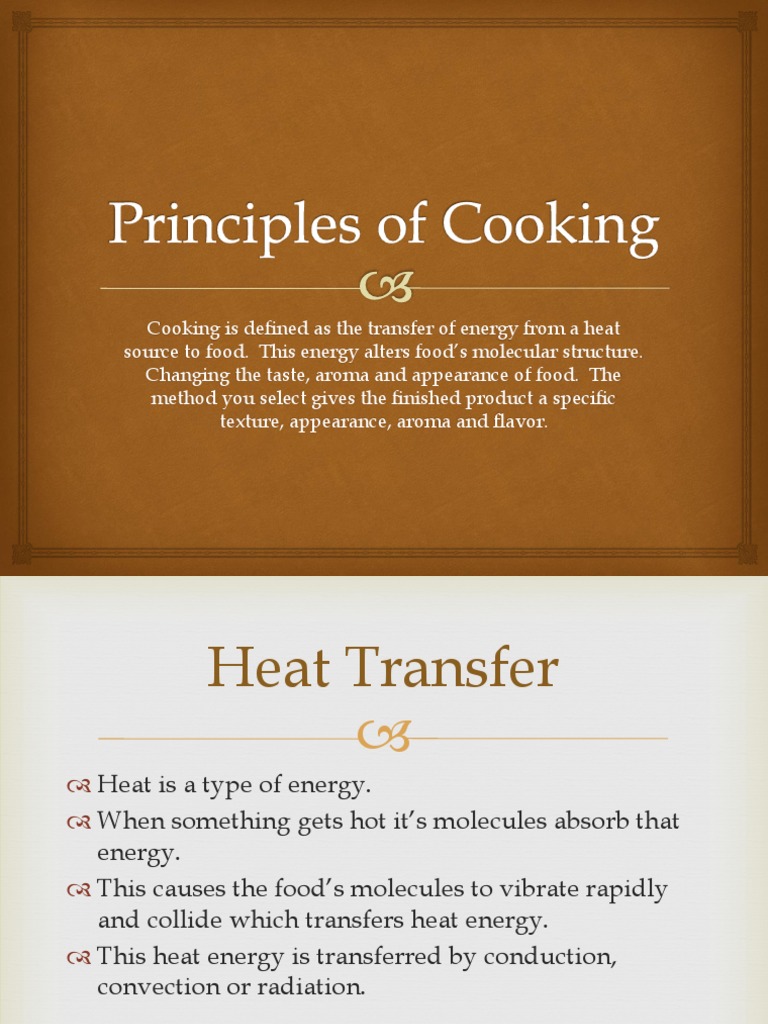 Principles of Heat Transfer in Cooking | PDF | Grilling | Baking
