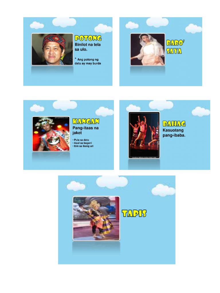 Mga Sinaunang Kasuotan | PDF