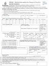 Emirates Medical Form 3 Oct | PDF | Medical Diagnosis | Medicine