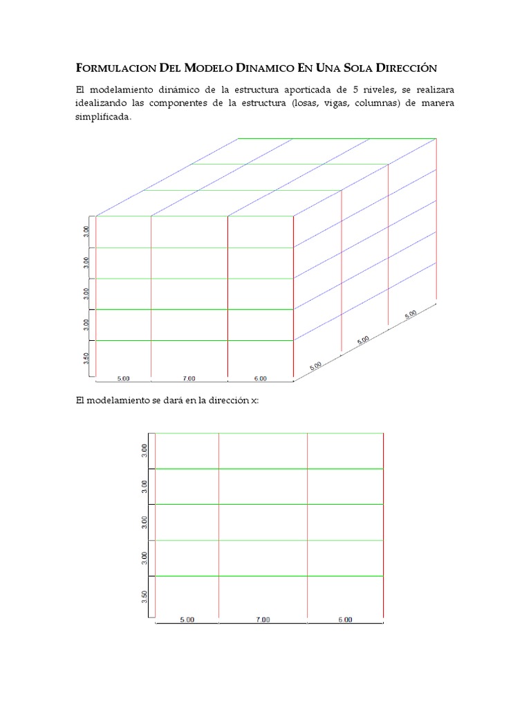 2-Formulacion Del Modelo Dinamico en Una Sola Dirección | PDF