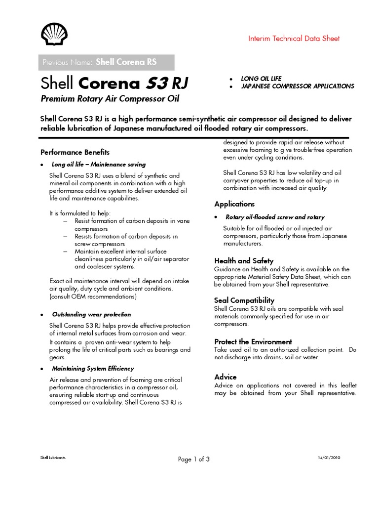 Premium Rotary Air Compressor Oil for Japanese Manufactured Compressors ...