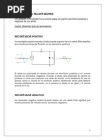 Circuitos Recortadores, Cambiadores de Nivel y Multiplicadores | PDF | Rectificador | Diodo