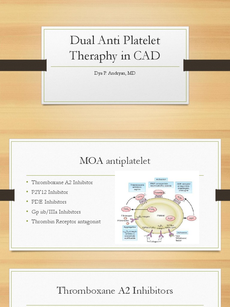Dual Anti Platelet Theraphy in CAD | PDF | Medical Treatments | Medical ...