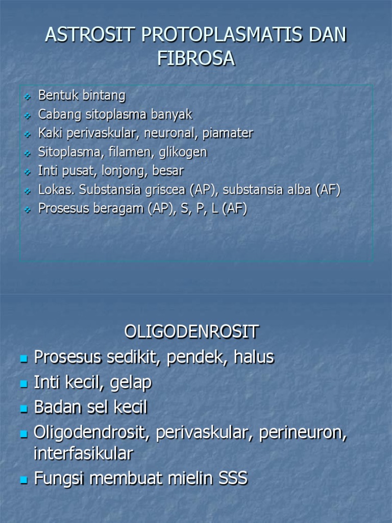 Astrosit Protoplasmatis Dan Fibrosa | PDF