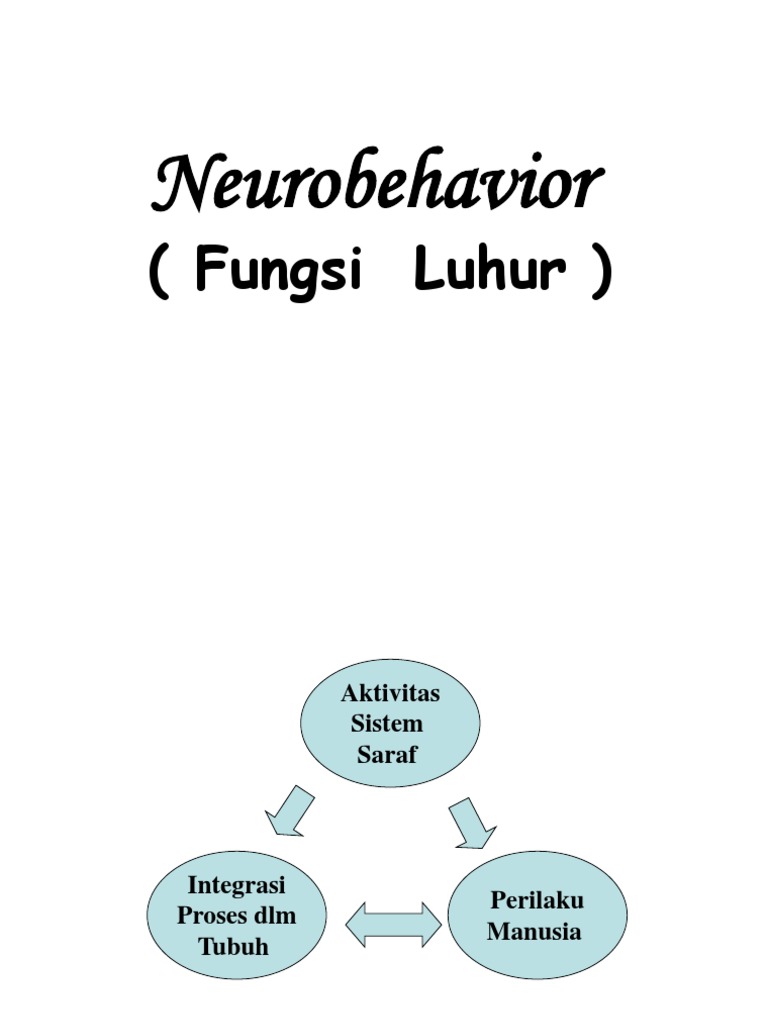 Neurobehavior | PDF