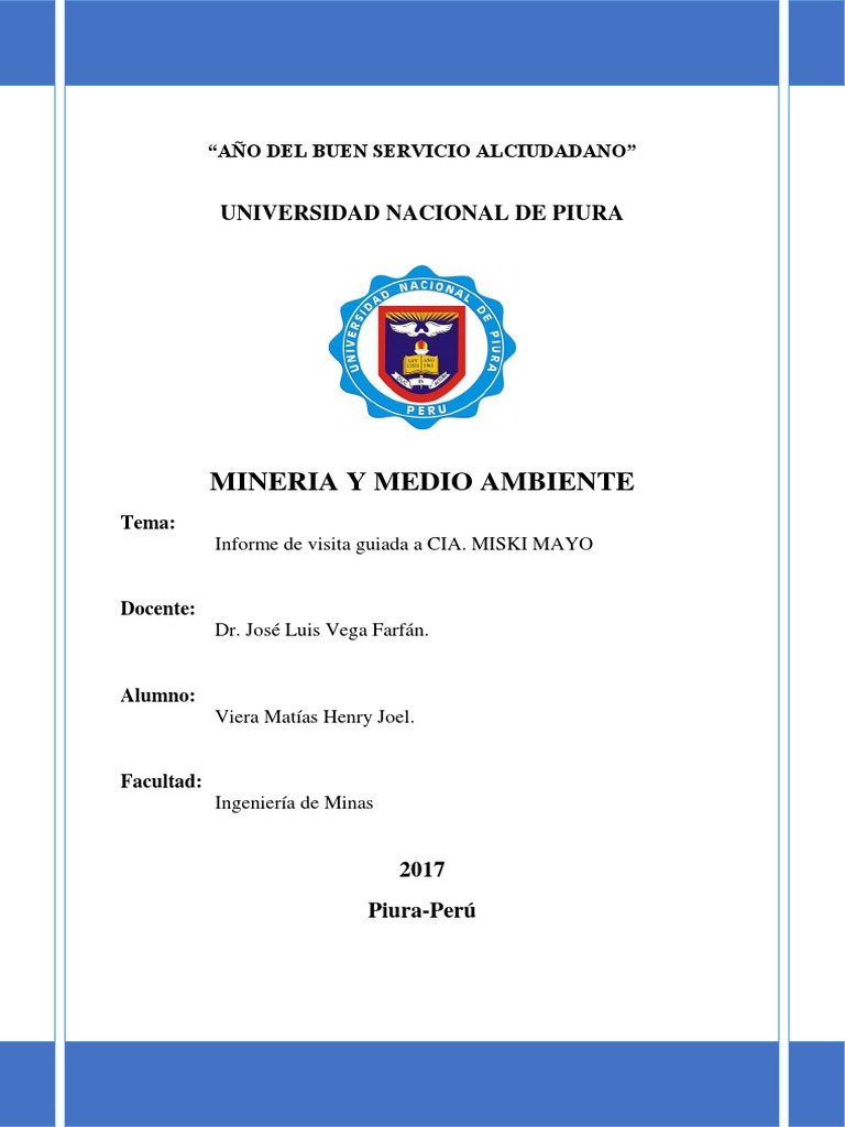 Miski Mayo | PDF | Minería | Agua