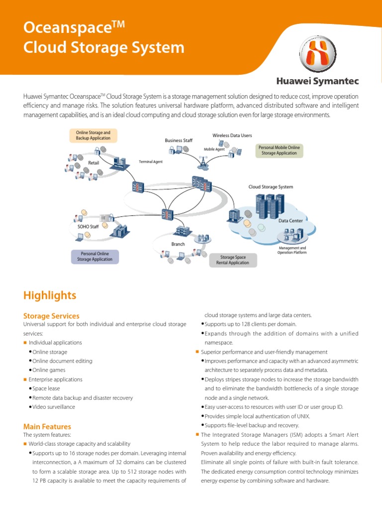 Oceanspace Cloud Storage System | PDF | Cloud Computing | Load ...