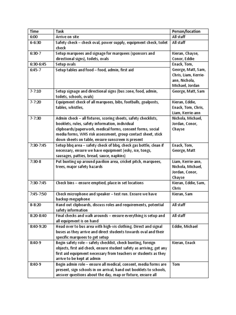Running Sheet | PDF | Sports