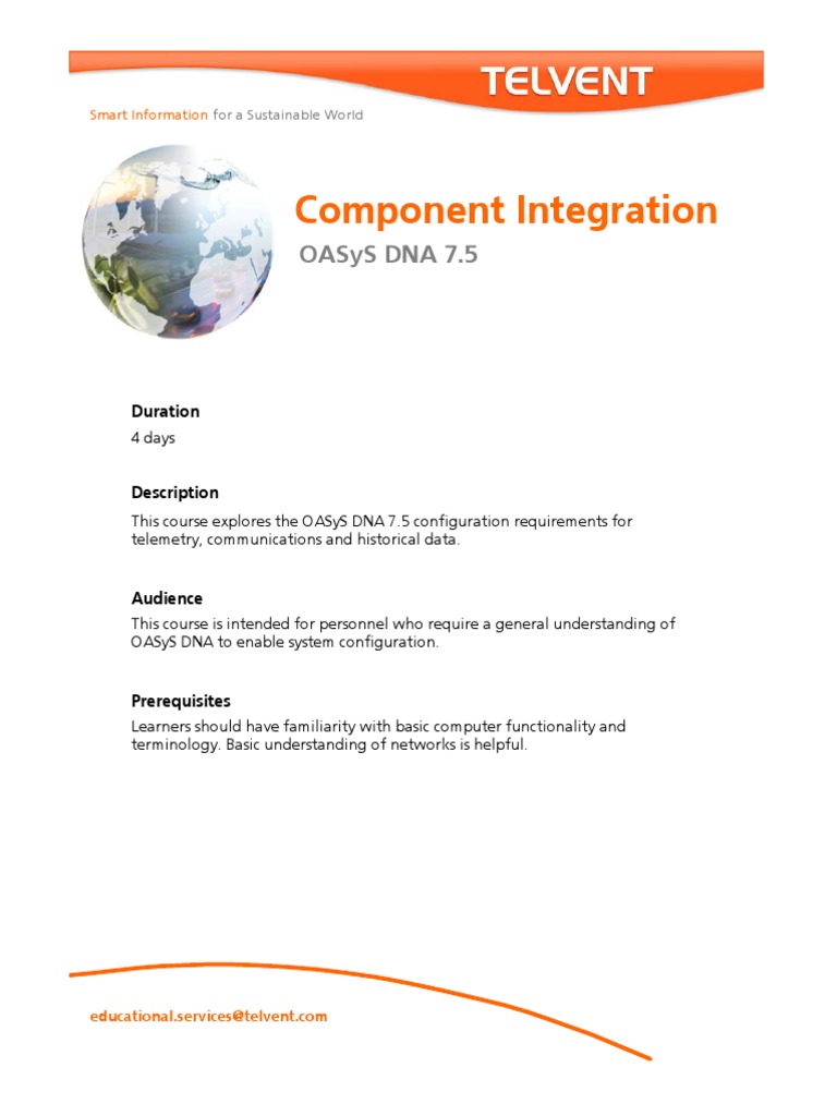 OASyS DNA 7.5 Course Overview | PDF | Component Based Software ...